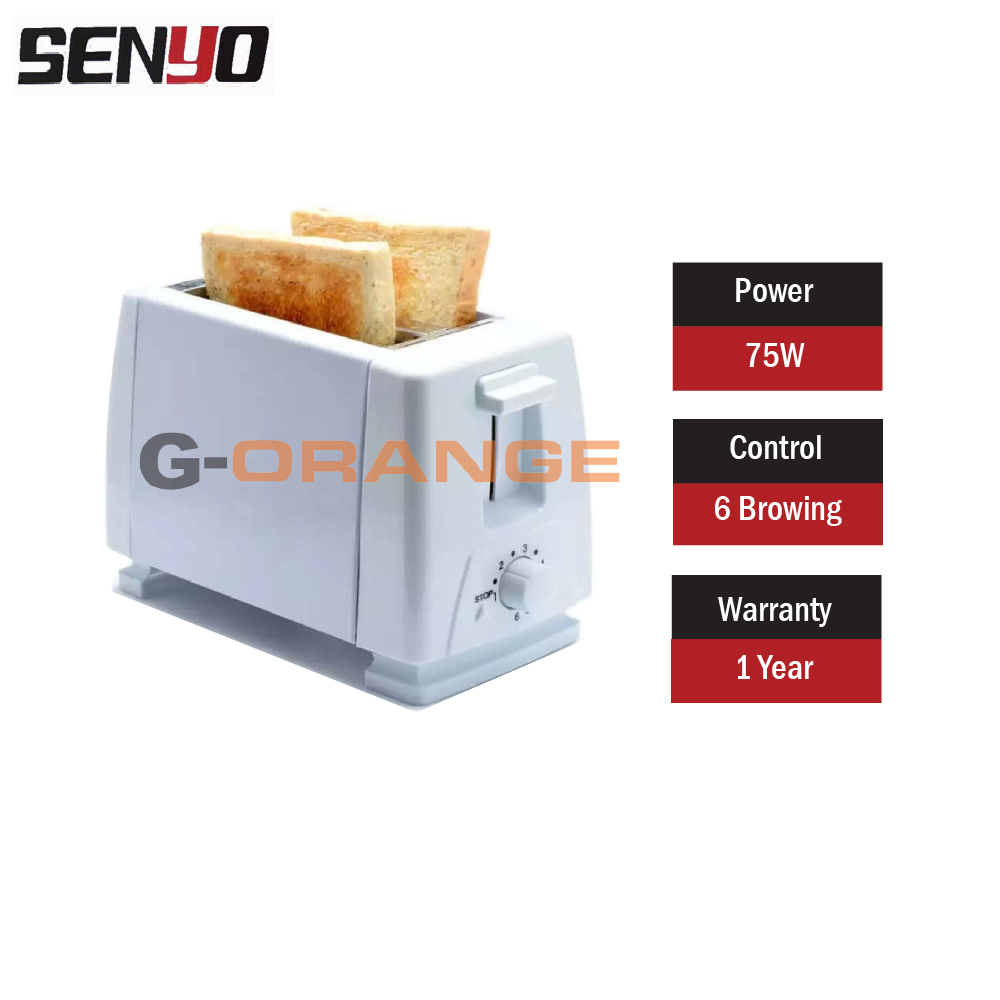 Senyo 2 Slice Bread Toaster HB-002