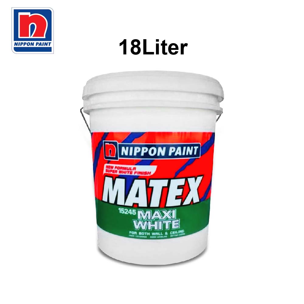(18L) Nippon Super Matex Emulsion Ceiling & Interior Wall Paint